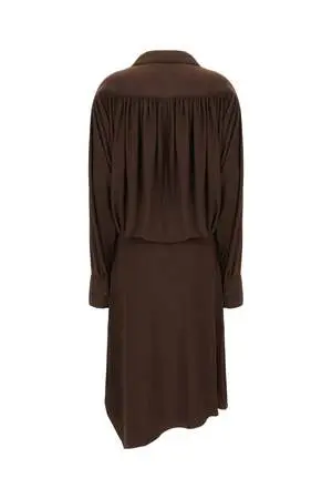 Coperni Asymmetrical Belted Shirt Dress - Multicolor