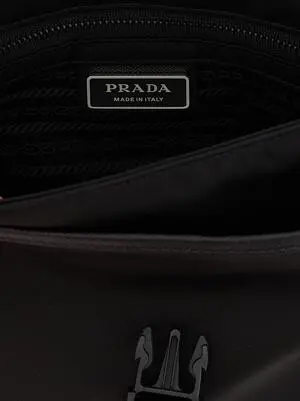 Prada Nylon Shoulder Strap Bag With Saffiano Details