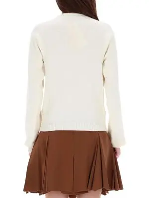 Marni Logo Virgin Wool Crewneck Knit