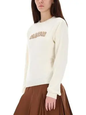 Marni Logo Virgin Wool Crewneck Knit