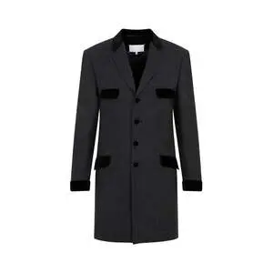 MAISON MARGIELA Wool Long Jacket - Gray