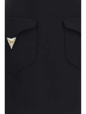 Versace Wool Mini Skirt