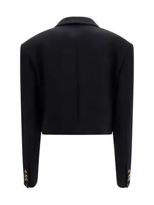 Versace Cropped Wool Blazer