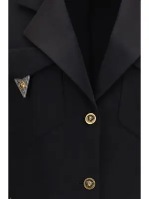 Versace Cropped Wool Blazer
