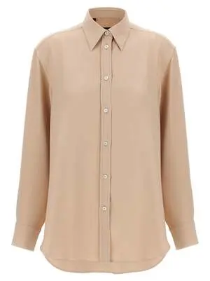 Brioni Silk Cady Shirt - Pink