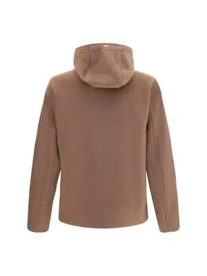 Herno Hooded Button-front Jacket - Brown