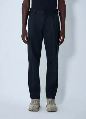 Moncler Stretch Cotton Logo Cargo Pants - Black
