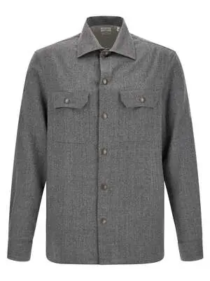 Brunello Cucinelli Flannel Overshirt - Gray
