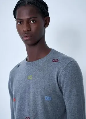 Gucci Cashmere Logo Motif Sweater