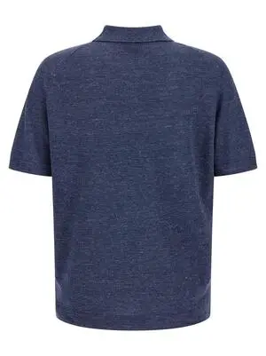 Brunello Cucinelli Linen Cotton Polo Shirt