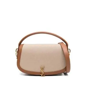 Saint Laurent Neutrals Tote Bags - Cream