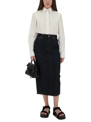 Moschino Goose Embroidery Shirt - White