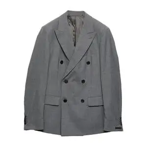 Prada Grey Jackets Blazers - Gray