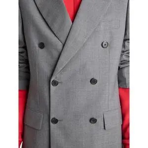 Prada Grey Jackets Blazers