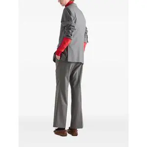 Prada Grey Jackets Blazers