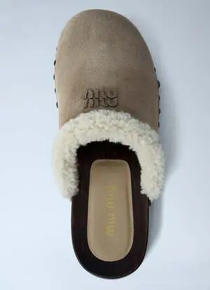 Miu Miu Suede Clogs