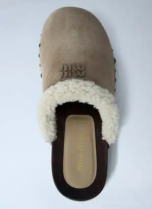 Miu Miu Suede Clogs