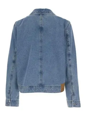 AMI Paris Denim Jacket With Adc Embroidery - Multicolor