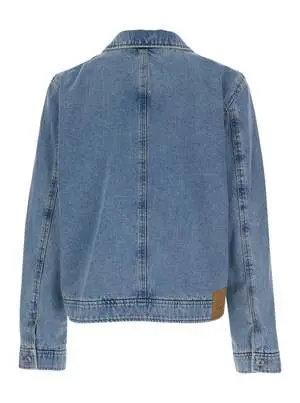 AMI Paris Denim Jacket With Adc Embroidery - Multicolor