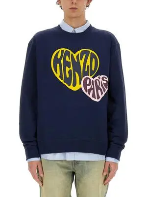 Kenzo Sweatshirt With Logo - Blue