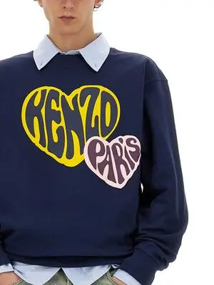 Kenzo Sweatshirt With Logo - Blue