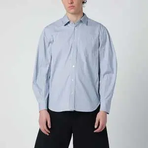 Sacai Light Striped Cotton Shirt - Blue