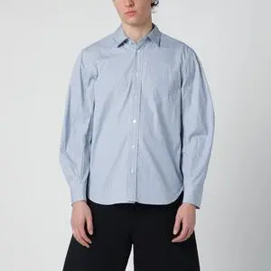 Sacai Light Striped Cotton Shirt - Blue