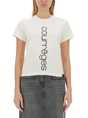 COURREGES Logo T-shirt - White