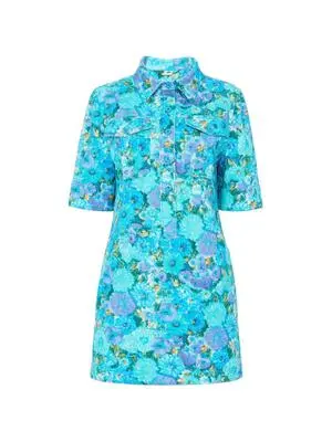 Chloé Printed Cotton Mini Dress - Multicolor