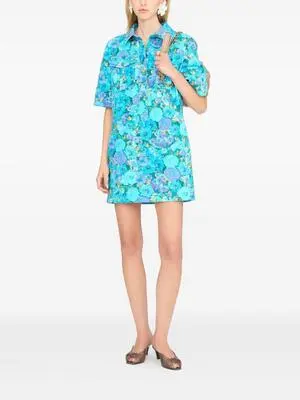 Chloé Printed Cotton Mini Dress