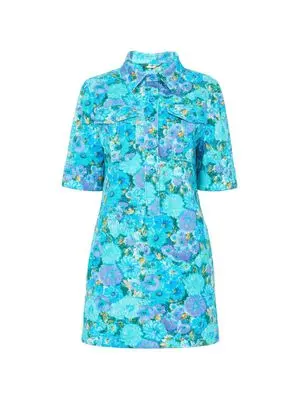 Chloé Printed Cotton Mini Dress - Multicolor