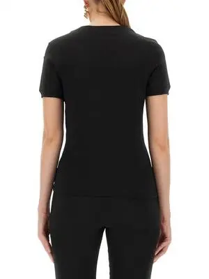 Dolce & Gabbana Jersey T-shirt With Dg Logo Embroidery - Black