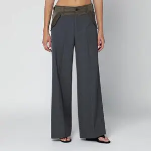 Sacai Pinstriped Bottoms For Women