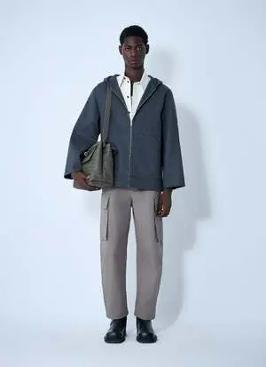 Bottega Veneta Double Face Wool Hooded Jacket