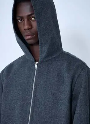 Bottega Veneta Double Face Wool Hooded Jacket