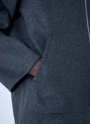 Bottega Veneta Double Face Wool Hooded Jacket
