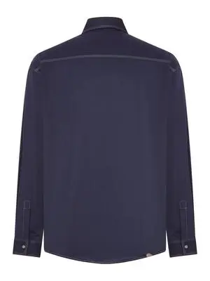 Fendi Cotton Shirt With Contrasting Stitching