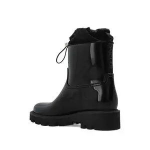 Moncler Lug Sole Ankle Boots - Black