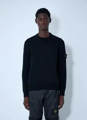 Stone Island Wool-blend Sweater - Black