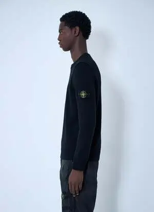 Stone Island Wool-blend Sweater - Black