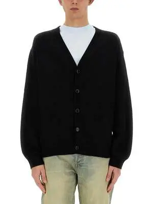 Kenzo Cardigan With Embroidered Tiger Academy - Black