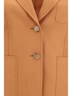 Chloé Straight-cut Wool Gabardine Blazer