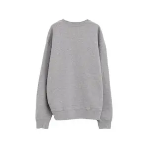 JW Anderson Melange Anchor Logo Embroidered Sweatshirt - Gray