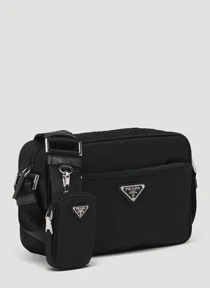 Prada Re-nylon And Saffiano Leather Shoulder Bag