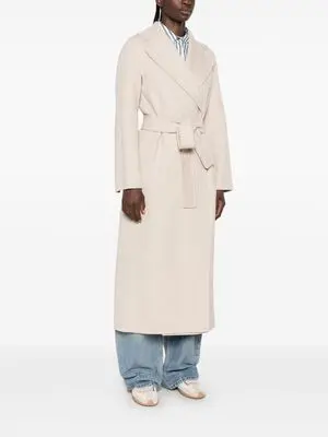 Max Mara Wool Long Coat - Multicolor
