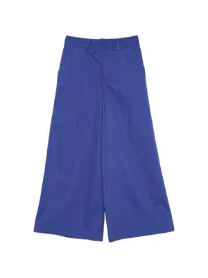 Celine Cotton Wide-leg Trousers - Multicolor