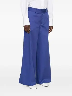 Celine Cotton Wide-leg Trousers