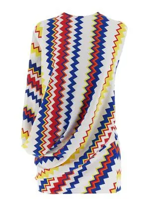 Missoni Zigzag Peplos Top - Multicolor