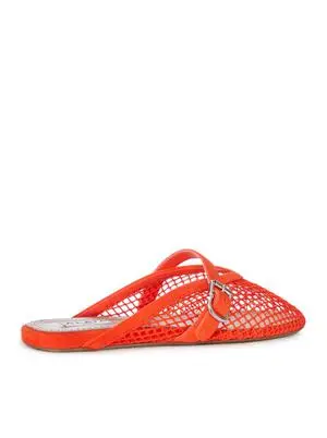 Alaïa Mesh And Suede Flat Mule