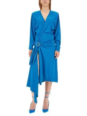 Attico Atwell Midi Dress - Blue